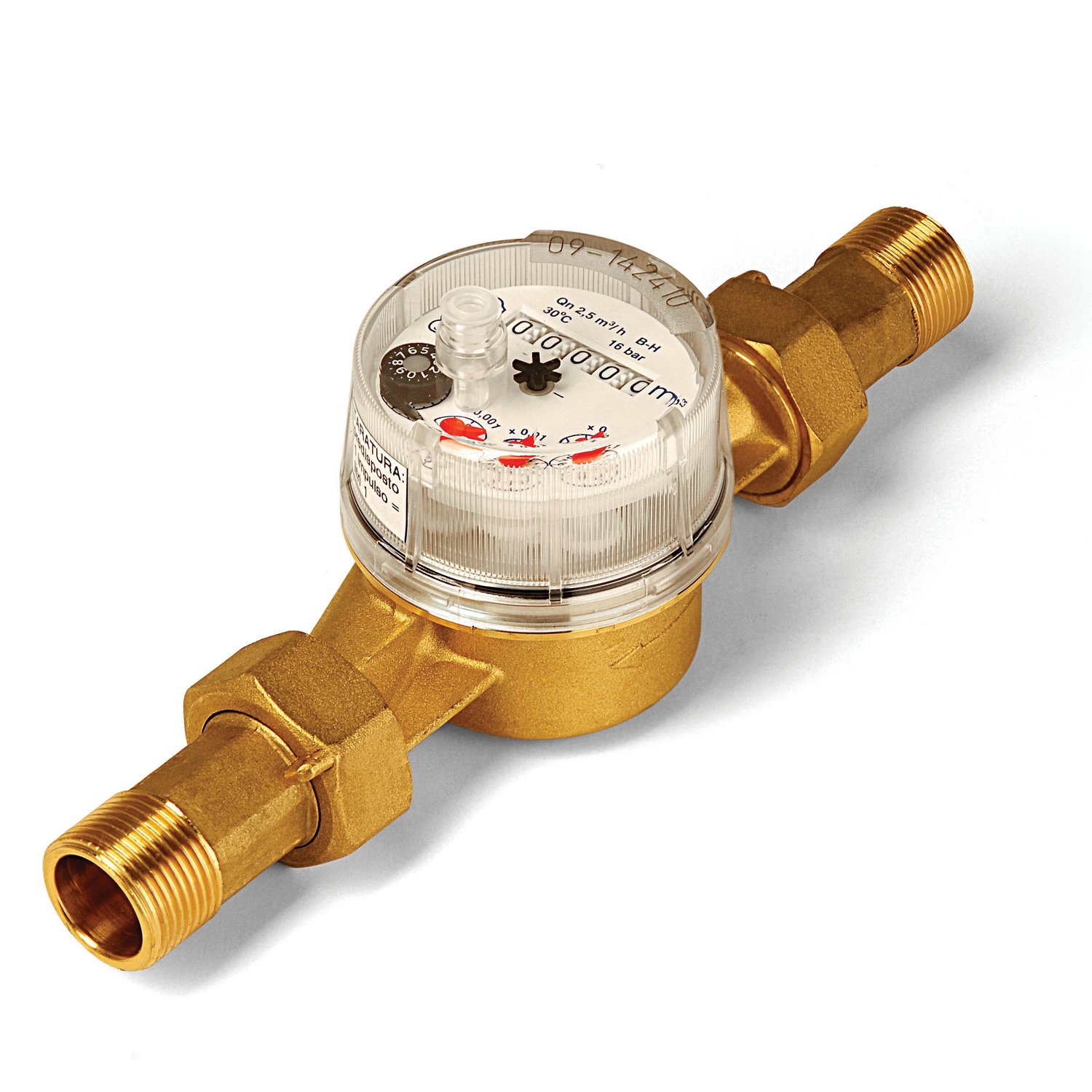 Altecnic 3/4 inch MBSP x MBSP Cold Pulsed Water Meter (PS-P00002), PS ...