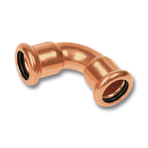 Copper Press 90 Degree 22mm Female/Female End Bend, End Bend, 90 Degree ...