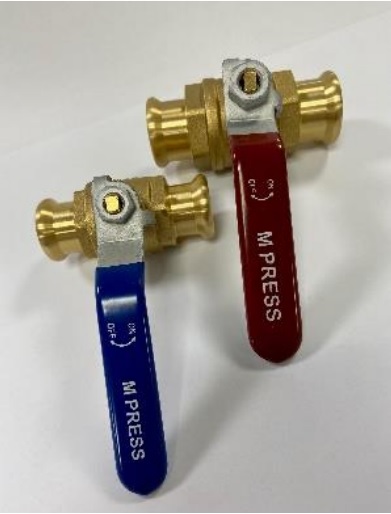 M-Press 54mm Lever Ball Valve Blue Handle, 54mm Lever Ball Valve Blue ...