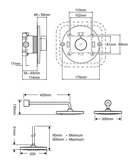 Mira Minilite BIR Mixer Shower