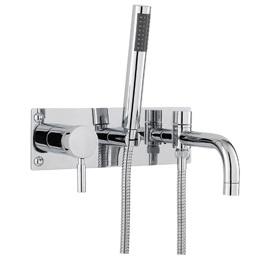 Tec Single Lever Wall Mounted Bath Shower Mixer Tap PK350